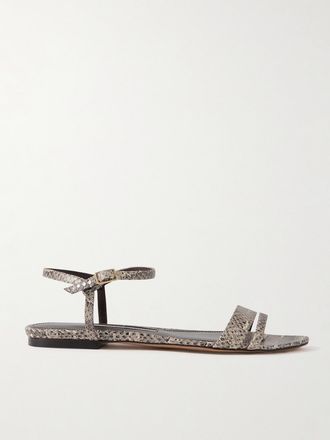 Emme Parsons Sandales En Cuir Effet Serpent Simple - Imprim&eacute; animal