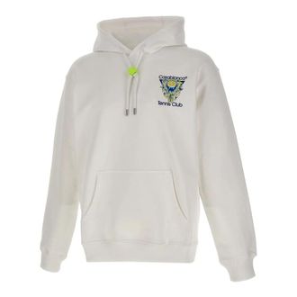 Casablanca Tennis Club Icon Kapuzenpullover - - Sweatshirts & Hoodies - Herren - Wei&szlig; - 2XL