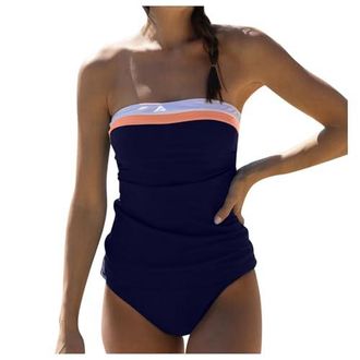 Generic Maillots Une Pi&egrave;ce Femme - Maillot De Bain GainantVentre Plat MaillotDe Bain Femme 1 Piece Ronde Amincissant Sexy Swimsuit Imitation Monokini Natation