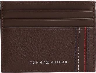 Tommy Hilfiger Porte-cartes ray&eacute; en cuir