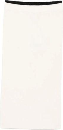 Pinko jupe en maille côtelée - Tons neutres