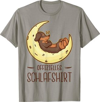Jimbeels Offizielles Schlafshirt | Dackel Hunde Spruch Welpen Teckel T-Shirt