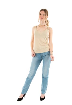 Morgan Damen 251-didoa Tanktops, Elfenbein M, 42