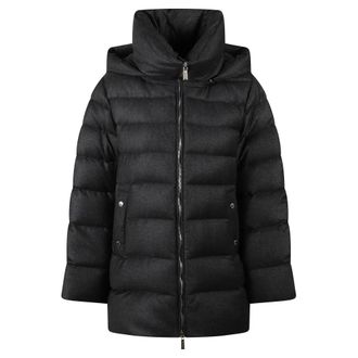 Moorer Graue Winterm&auml;ntel - - Jackets - Damen - Schwarzk - S