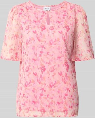 Vila Blusenshirt mit Schl&uuml;sselloch-Ausschnitt Modell EMMA