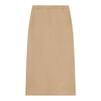 Theory Maxi-Hosenrock aus Stretch-Flanell - - Skirts - Damen - Braun - 2XS