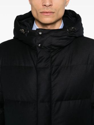 Yves Salomon Womens Quilted Hooded Coat Aw23 M