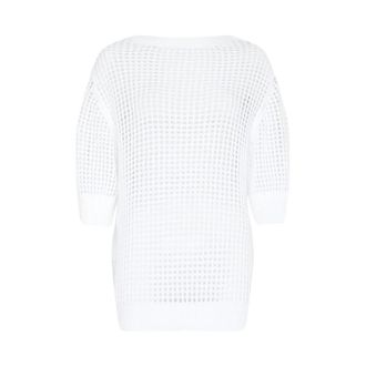 Vilebrequin Crochet Sweater Solid - - Knitwear - Damen - Wei&szlig; - S