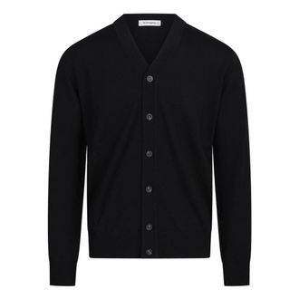 KANGRA Cardigan boutonn&eacute; &agrave; col en V - Homme - Pulls - Noir - Taille: S