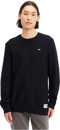 Tommy Jeans Herren Pullover Strickpullover, Schwarz (Black), M