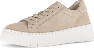Gabor Damen Low-Top Sneaker, Frauen Halbschuhe,Best Fitting,Turnschuhe,Laufschuhe,schnürschuhe,schnürer,Business,Caramel (Natur),42.5 EU / 8.5 UK