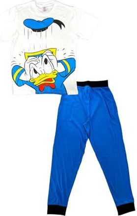 Disney Mens Donald Duck Pyjamas 31545 Blue/White Medium