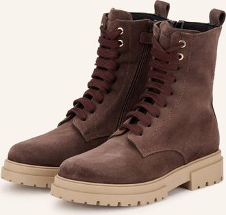 Tommy Hilfiger Schn&uuml;rboots braun