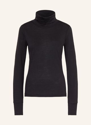 super.natural Pullover Skiing Roll Neck Mit Merinowolle schwarz