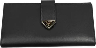 Prada Portefeuille long (bi-pli) Pre-owned - Femme - Pre-owned - Noir - Taille: ONE Size