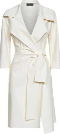 La Petite Robe Di Chiara Boni Femme, Manteaux, Blanc, Taille: 40 FR Saveria Belted Coat