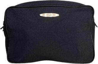 Ferragamo unisex, Pre-owned, Bleu, Taille: ONE Size Pochette en Polyester Pre-owned