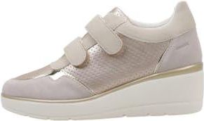 Geox Womens D Ilde B Platform, Lt Gold Beige, 39 EU