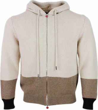 Kiton Rundhalspullover - Beige