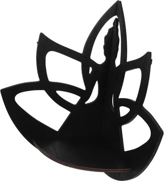 SOLUSTRE Holz Lotus Wandregal Schwebendes Eckregal Dekoratives Display Regal f&uuml;r B&uuml;cher Kristalle Pflanzen Vielseitig Einsetzbar Wohnzimmer Schlafzimmer K&uuml;che 