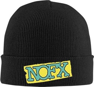 Generic Casquette Homme, Image de Style Style Groupe de Groupe NOFX, Chapeau Masculin Unisexe tricot&eacute;, Bonnet, Casquette Hiver, Chaleur Chaude Hiver, v&eacute;lo en 