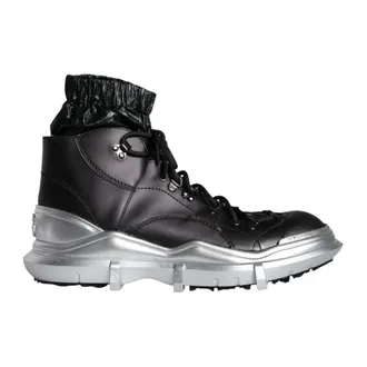 Dolce & Gabbana Schwarze Nylon High Top Sneakers - - Shoes - Herren - Schwarzk - 44 EU