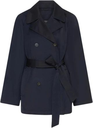 Marella Femme, Manteaux, Bleu, Taille: 38 FR Mllumido Trench Coat