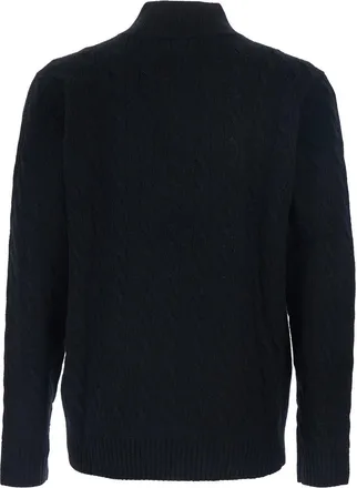 Polo Ralph Lauren Wool Cashmere Half-Zip Sweater - Black
