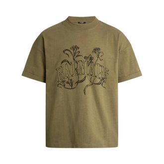 Balmain Balmain T-shirts und Polos - - Tops - Herren - Gr&uuml;n - S