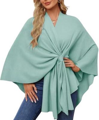 Generic &Eacute;charpe enveloppante, &eacute;charpe pour femme - Foulards cardigan ouverts sur le devant | &Eacute;l&eacute;gantes &eacute;charpes cape, gilet d&eacute;contract&eacute;, cape enveloppante pou