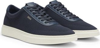 HUGO BOSS Mesh-Sneaker Kieran mit Lederakzenten in
