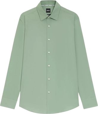 HUGO BOSS Homme, Chemises, Vert, Taille: 4XL Hank Shirt