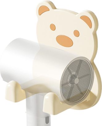 Generic Haartrockner-Organizer, Haartrocknerhalter, Wandaufkleber, Hug Bear | Badezimmeraufbewahrung, multifunktionaler wasserdichter Organizer f&uuml;r Haarwerkze