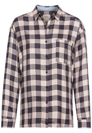 Camel Active Langarmbluse Karobluse aus reiner Viskose