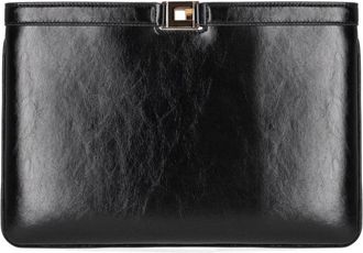 Elisabetta Franchi Femme, Sacs, Noir, Taille: ONE Size Pochette effet naplak