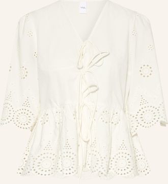 Y.A.S. Bluse Mit Lochspitze weiss