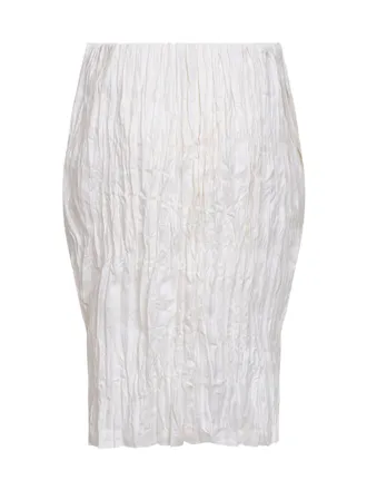 Toteme Womens Pencil Skirt Ivory Linen