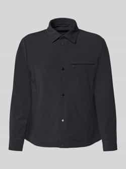 A|X Armani Exchange Blouson mit Kentkragen und Brusttasche