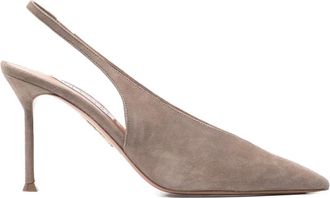 Aquazzura Voltaire slingback pumps - Nude