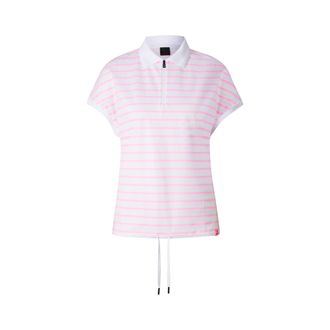 Bogner Fire + Ice Polo-Shirt Gaja f&uuml;r Damen - Pink/Wei&szlig; - XXL