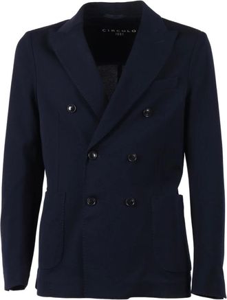 Circolo 1901 Homme, Vestes, Bleu, Taille: XL Giacca Doppio Petto