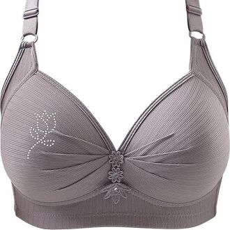 Generic Mince sans lacets confortable respirant sous-v&ecirc;tements grande taille boucle femme soutien-gorge col en V gilet Bralette soutien-gorge de sport soutien