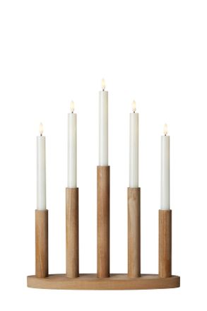 Marksl&ouml;jd Led-Dekoleuchte Miila, Hellbraun, Holz, massiv, 34.2x47x7 cm, Lampen & Leuchten, Innenbeleuchtung, Dekoleuchten