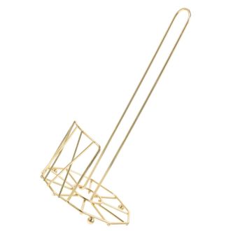 Garneck Stehender K&uuml;chenrollenhalter aus Metall in Gold Kompakter Stabiler Papierhandtuchhalter f&uuml;r Standardrollen Platzsparend mit Dekorativem Hohlraumdesign