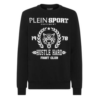 Plein Sport Homme, Sweatshirts et sweats &agrave; capuche, Noir, Taille: 3XL SweaT-shirt LS Tiger