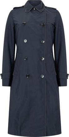 Moorer Long Trench - Femme - Manteaux - Bleu - Taille: 36 FR