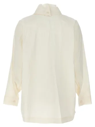 Issey Miyake Womens White Fibers Blouse