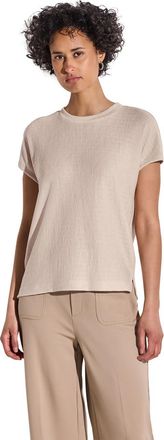 Street One Damen A323151 Shirt mit Streifenstruktur, Moonstone Sand, 40