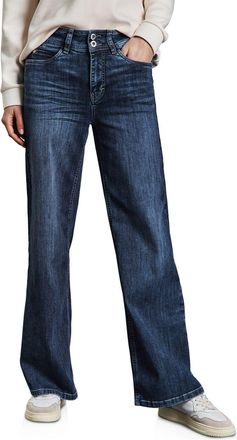 Street One Damen Wide Leg Jeans