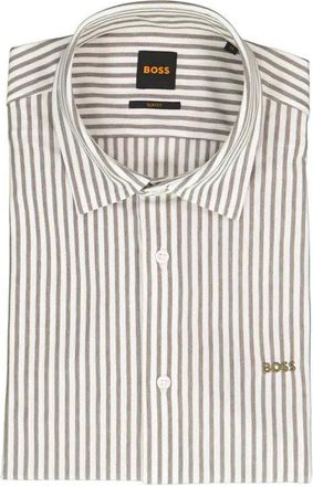 Boss Orange by Hugo Boss BOSS Orange Herren Hemd gr&uuml;n Jersey